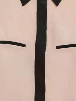 Diane Von Furstenberg Silk Shirt With Contrasting Trims