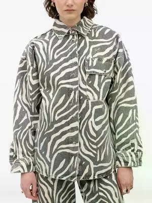 Hugo Zebra Print Shirt - Grey