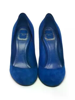 Dior Suede Block-heel Pumps