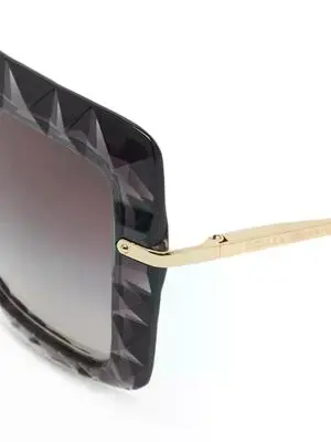 Dolce & Gabbana Square Sunglasses With Gold-tone Hardware