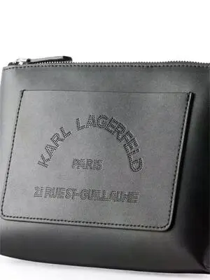 Karl Lagerfeld Logo Perforated Vanity Case