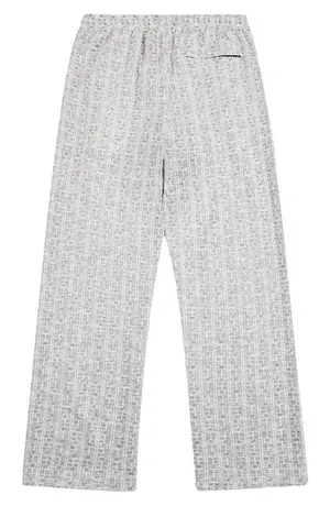 PAPER PLANES Plaid Knit Straight Leg Pants