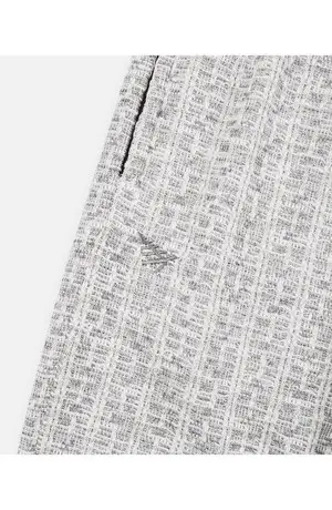 PAPER PLANES Plaid Knit Straight Leg Pants