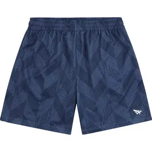 PAPER PLANES Chevron Mesh Drawstring Shorts - Navy