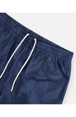 PAPER PLANES Chevron Mesh Drawstring Shorts