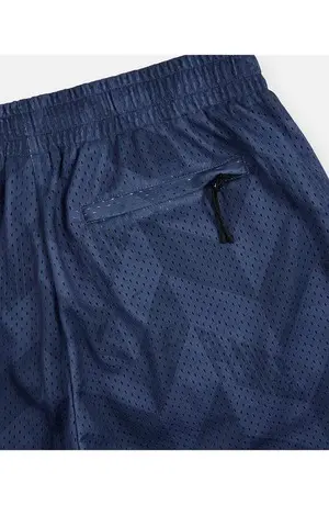 PAPER PLANES Chevron Mesh Drawstring Shorts