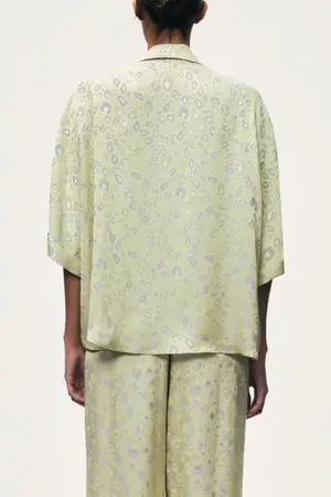 NOCTURNE Leopard Print Shirt