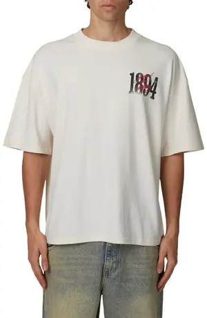 GOOD FOR NOTHING Boxy-fit Soaring T-shirt - Beige