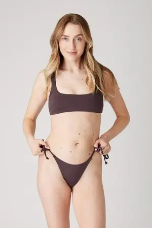 LONDRE BODYWEAR The Square Scoop Top - Cocoa