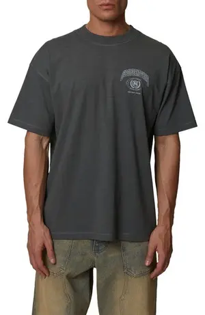 GOOD FOR NOTHING College Angel Slub T-shirt - Grey