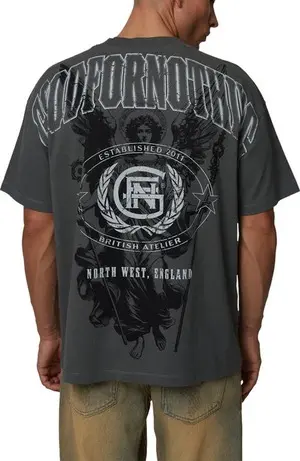 GOOD FOR NOTHING College Angel Slub T-shirt - Grey