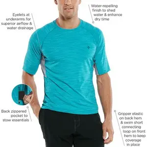 Coolibar Ultimate Short Sleeve Rash Guard - White