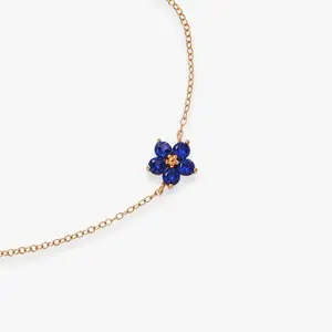 ALEX AND ANI Forget-me-not Flower Crystal Bracelet