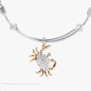 ALEX AND ANI Textured Crab Charm Bangle