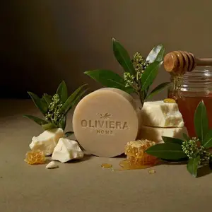 OLIVIERA HOME Honey & Shea Bar Soap Trio