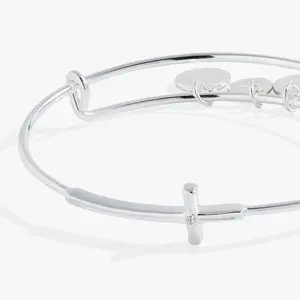 ALEX AND ANI Cross In-line Bangle Bracelet