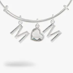 ALEX AND ANI Crystal Mom Bangle Bracelet