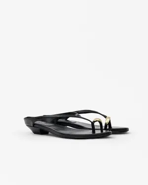MI/MAI Juno Jewel Detail Flat Sandals