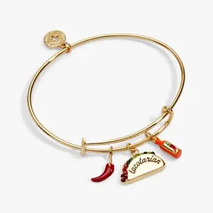 ALEX AND ANI Taco Multi Charm Bangle