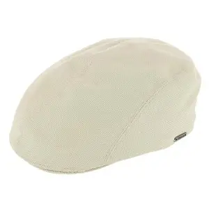 WIGENS Modern Canvas Flat Cap - Khaki
