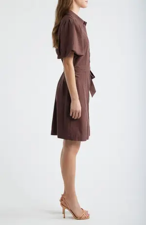 BRAVE+TRUE Lenni Button Front Minidress