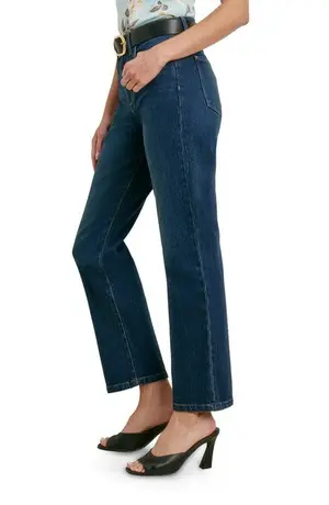 FAVORITE DAUGHTER The Dot Mid Rise Straight Ankle Jeans