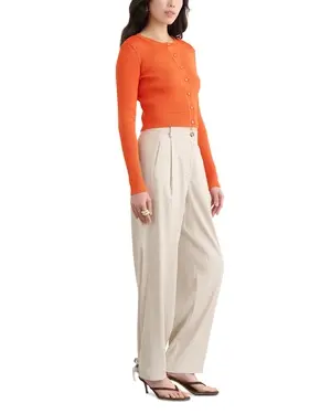 TOCCIN Zoe Crewneck Cardigan Sweater