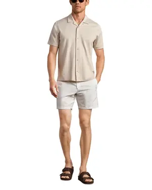 RHONE Palms Camp Collar Patterned Shirt