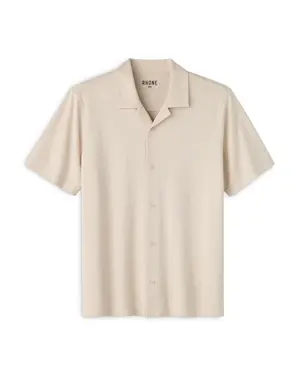 RHONE Palms Camp Collar Patterned Shirt