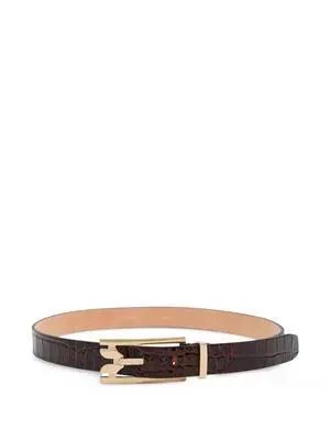 Victoria Beckham Dorian Leather Belt - Brown