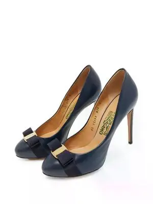 FERRAGAMO Rilly Heeled Pumps - Blue