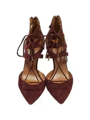 AQUAZZURA Belgravia Lace-up Pumps