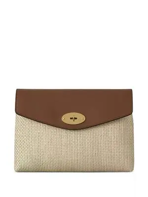 Mulberry Large Darley Raffia Pouch