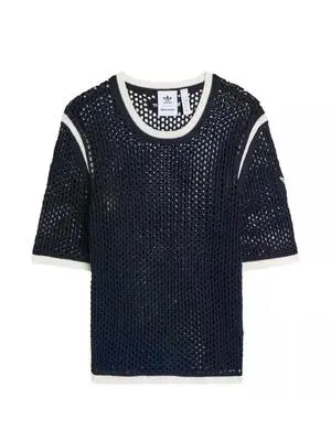 Adidas Wales Bonner Open-knit T-shirt - Blue