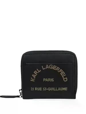 Karl Lagerfeld Logo-print Zip-around Wallet