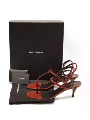Saint Laurent Cassandre T-strap Sandals