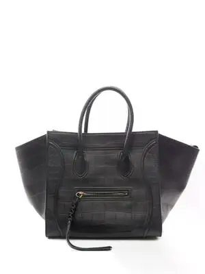 Celine Luggage Phantom Tote Bag - Black