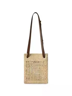 Mulberry Crochet Raffia Crossbody Bag