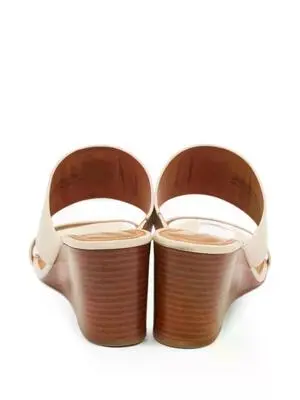 Tory Burch Leather Wedge Sandals