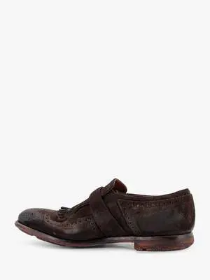 Church's Shanghai Loafers In Vintage-effect Suede - Brown