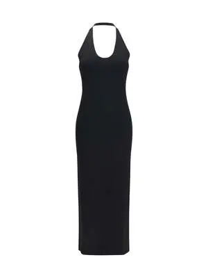 TOTEME Halter-neck Knit Dress - Black
