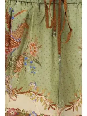 Zimmermann Indra Relaxed Silk Drawstring Shorts