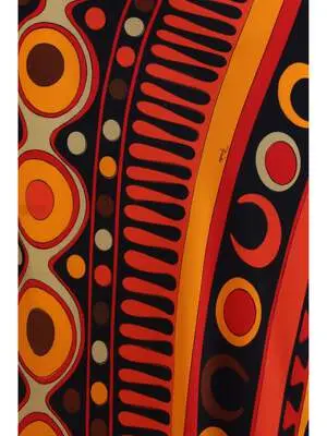 Emilio Pucci Satin Skirt With Solei Print