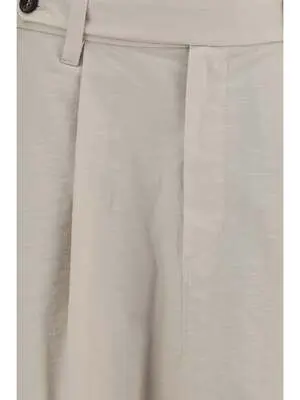 Brunello Cucinelli Cotton Poplin Midi Skirt With Monili Detail - Cream