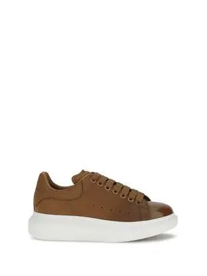 Alexander McQueen Oversized Leather Sneakers - Brown