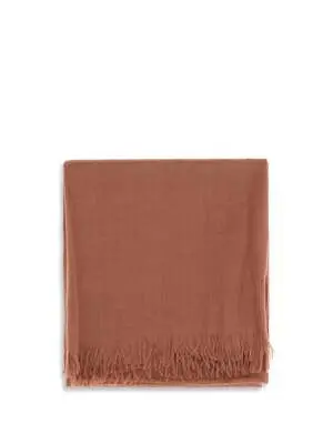 Brunello Cucinelli Cashmere And Silk Scarf - Orange