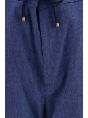 Brunello Cucinelli Linen And Virgin Wool Chevron Bermuda Shorts