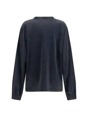 Alexander Wang Long-sleeve Logo T-shirt - Black
