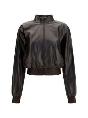 Gucci Soft Nappa Leather Bomber Jacket - Brown