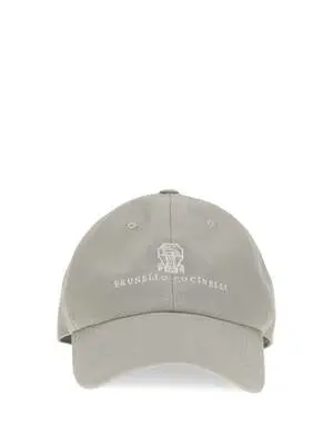 Brunello Cucinelli Logoed Baseball Hat - Gray